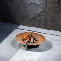 China Corten Steel/Weathering Steel Manual Fire Pits for Outdoor Use Garden Decoration Outdoor Firepit Bowl for sale