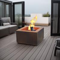 China Round 1000mm Rustic Red Steel Backyard Fire Pit or Customized for sale