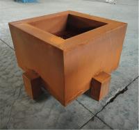 China Garden Weathering Steel 3mm Thick Outdoor Steel Fireplace Round/Square for sale