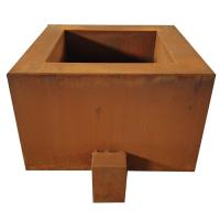 China Garden Weathering Steel 3mm Thick Outdoor Steel Fireplace Round/Square for sale