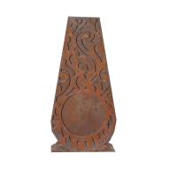 China Outdoor 600mm Diameter Corten Steel Fire Pits Packed In Wooden Box for sale