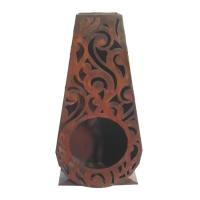 China Outdoor 600mm Diameter Corten Steel Fire Pits Packed In Wooden Box for sale