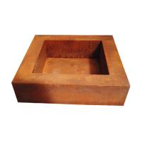 China Corten Steel/Weathering Steel Fire Pits Round/Square Wood Burning Fire Pit for sale
