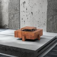 China Outdoor 3mm Thick Round / Square Steel Fire Pits For Wood / Gas Burning for sale