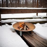 China 6mm Outdoor Steel Fireplace Cauldron Fire Pit Corten Steel Brazier for sale