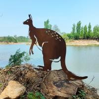 China Corten Steel Garden Metal Ornaments Rust-Resistant For Garden Decoration for sale