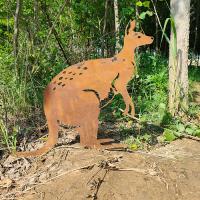 China Custom Design Opossum Shape Outdoor Metal Garden Decor Accessories for sale