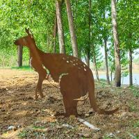China Corten Steel Outdoor Metal Accessories With High Durability Opossum Shape for sale