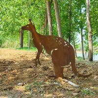 China Corten Steel Outdoor Metal Accessories With High Durability Opossum Shape for sale