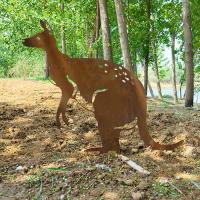 China Corten Steel Outdoor Metal Accessories With High Durability Opossum Shape for sale