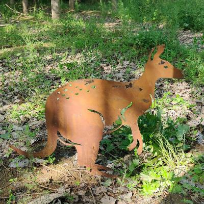 China Rust-Resistant Metal Garden Ornaments For Garden Decoration Corten Steel for sale