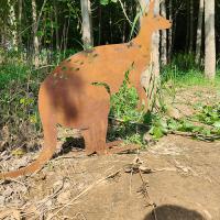 China High Durable Weather-Resistant Steel Garden Metal Ornaments Opossum Shape for sale