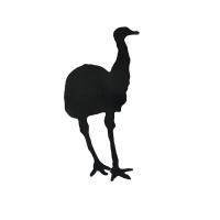 China Rust Or Customized Color Corten Steel Garden Sculpture Ostrich Shape Cutting for sale