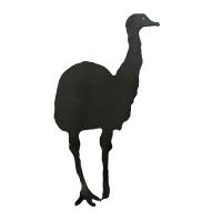 China Rust Or Customized Color Corten Steel Garden Sculpture Ostrich Shape Cutting for sale