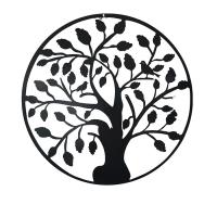 China Custom Weather Resistant Metal Tree Cutouts Outdoor Accessories Wall Decor for sale