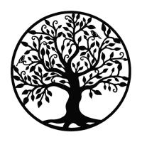 China Custom Weather Resistant Metal Tree Cutouts Outdoor Accessories Wall Decor for sale