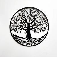 China Wall Decor Tree Cutouts Rusty Metal Garden Ornaments Low Maintenance Custom for sale