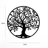 China Wall Decor Tree Cutouts Rusty Metal Garden Ornaments Low Maintenance Custom for sale