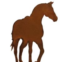 China Horse Shape Cutting Garden Metal Ornaments High Durability Rust Resistant for sale