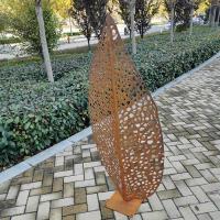 China Durable Outdoor Rusty Corten Steel Sculpture Custom Made for sale
