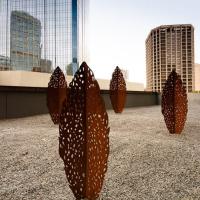 China Modern Corten Steel Sculpture Welded Statue Customized Size for sale