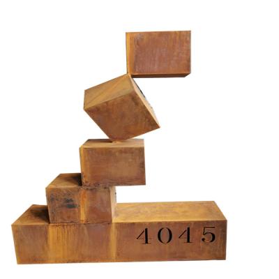 China OEM / ODM Corten Steel Garden Sculpture High Strength for sale