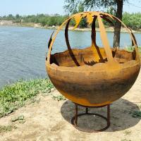 China Customized Manual Ignition Steel Fire Pits 3mm Thickness Wood/Gas Fuel Type for sale