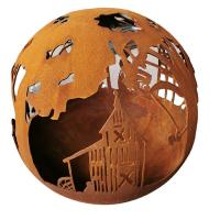 China Garden Decorative Wood Burning Fire Pit Sphere outdoor fire bowls for sale