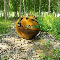 China Garden Decorative Wood Burning Fire Pit Sphere outdoor fire bowls for sale