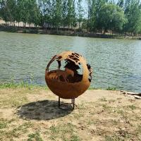 China Heavy Duty Modern Corten Steel Fire Pits Assembly Required 3mm Thickness for sale