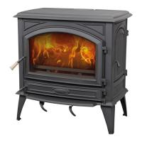 China Manual Ignition Type Cast Iron Wood Burner - Square Design cast iron log burner for sale