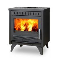 China Black Wood Burning Fire Pits Cast Iron Construction Iron Vintage Wood Burning Stoves for sale