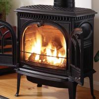 China Black Wood Burning Fire Pits Cast Iron Construction Iron Vintage Wood Burning Stoves for sale