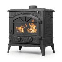 China Black Wood Burning Fire Pits Cast Iron Construction Iron Vintage Wood Burning Stoves for sale