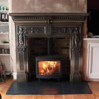 China Square Cast Iron Outdoor Wood Firepits Fireplace Heavy Weight for sale