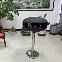 China Black With Silver Ethanol Alcohol Fireplace Manual Ignition Long Lasting for sale