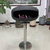 China Stainless Steel Freestanding Bioethanol Fireplace Extended Burn Time Ethanol Burner for sale