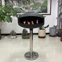 China Long Burn Time Ethanol Fire Pits Freestanding Fireplace With Manual Ignition System for sale
