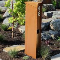China Customizable Modern Corten Sculpture Antique Mailbox Welding Process OEM / ODM for sale