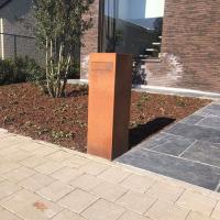 China Customizable Modern Corten Sculpture Antique Mailbox Welding Process OEM / ODM for sale