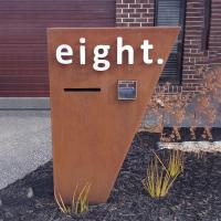 China Outdoor Front Decoration Letterbox Boxes Corten Steel Garden Art Sculpture for sale
