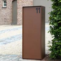 China Metal Letter Box Corten Steel Garden Sculpture Eye Catching For Outdoor Spaces for sale