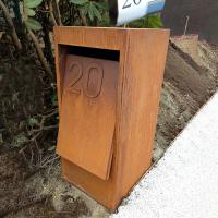 China Weather-Resistant Apartment Complex Mailboxes Rustic Look Outdoor Decorations Modern Mail Box for sale