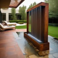 China Pond Corten Steel Waterfall Blade Cascade Personalize Space Customizable for sale