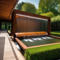 China Customizable Corten Steel Water Fountain Commercia Outdoor Modern for sale