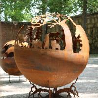 China Wood Burning Outdoor Corten Steel Fire Pit portable steel bowl fire pit for sale