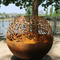China Wood Burning Outdoor Corten Steel Fire Pit portable steel bowl fire pit for sale