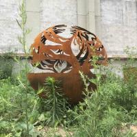 China Customized Thickness Outdoor Fire Ball Fire Pit Sphere Outdoor Wood Burning Fire Pit for sale