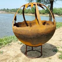 China Wood/Gas Steel Fire Pits Made Of Corten Steel Assembly Required Portable Fire Pit for sale