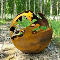 China Wood/Gas Steel Fire Pits Made Of Corten Steel Assembly Required Portable Fire Pit for sale